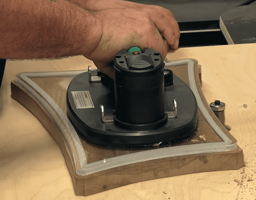 Izzy Swans Wood vacuum templating - GRABO